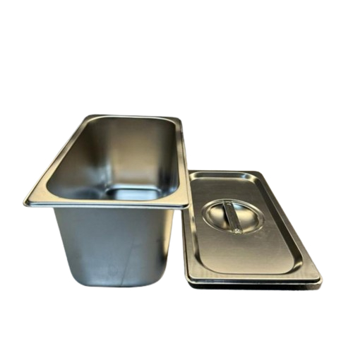 Jual FOOD PAN STAINLESS 1/3 TINGGI 15 cm + TUTUPNYA / GASTRONOM PAN | Shopee Indonesia