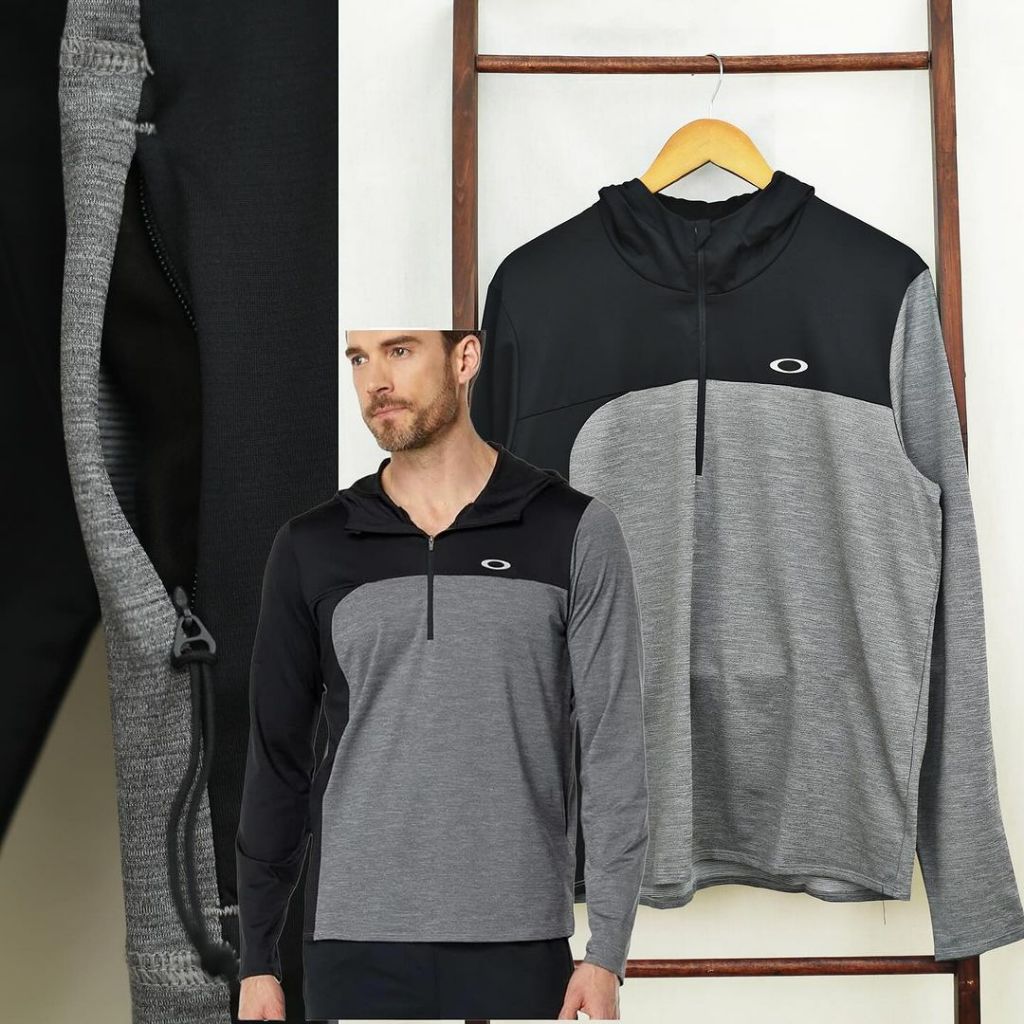 Jual RC962 Oakley Gravity Range Half Zip Jacket O76 | Shopee Indonesia