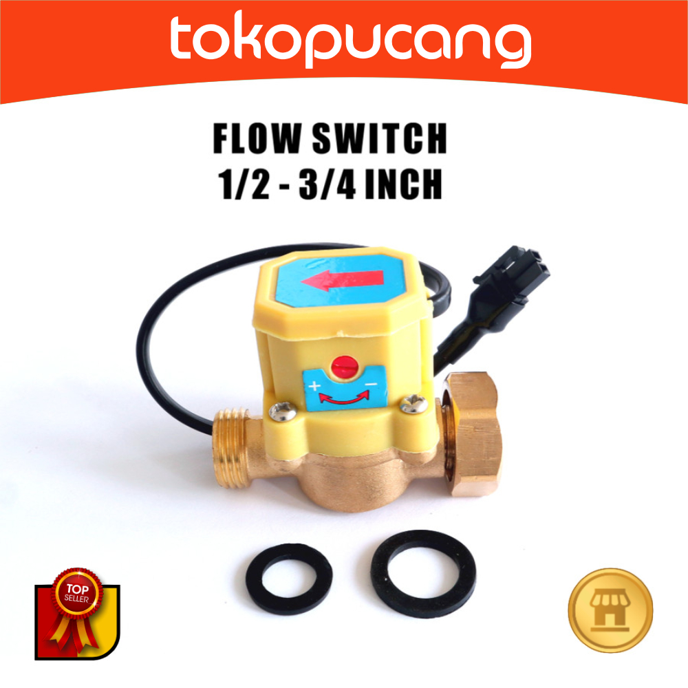 Jual Saklar Otomatis Pompa Air Booster 1/2 - 3/4" Water Flow Switch ...