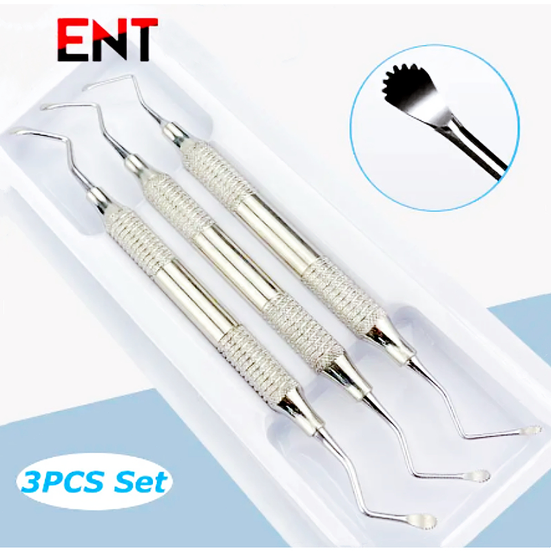 Jual 3pcs/dental scaler / scaler manual / jagged curettes /cracey bone ...