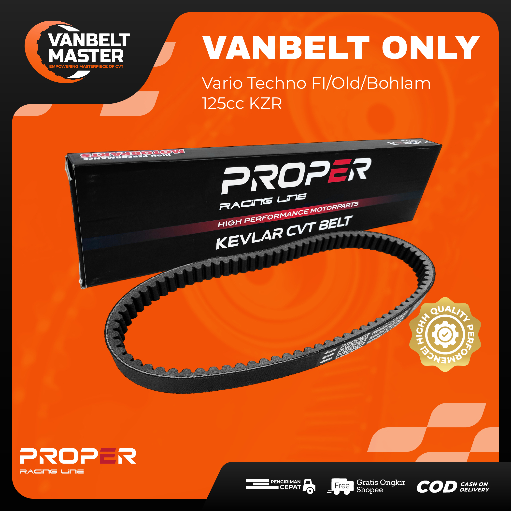 Jual Proper Racing Line Vanbelt V Belt Van Belt Honda Vario 125 Techno ...