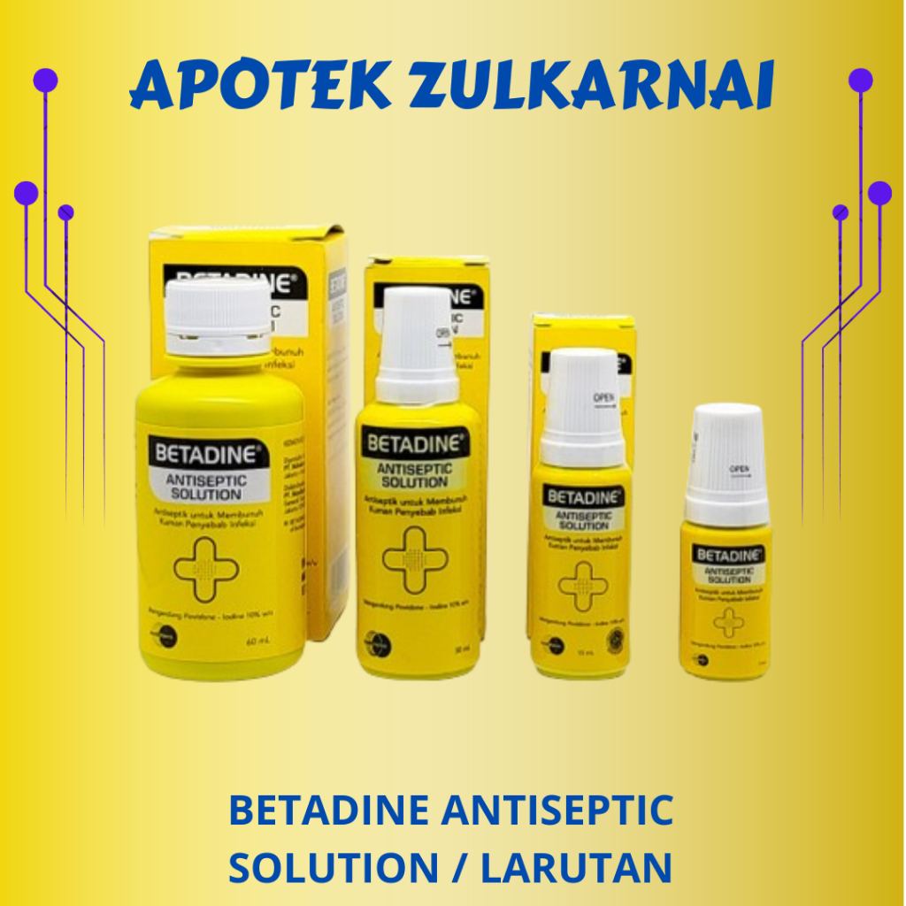 Jual BETADINE ANTISEPTIC SOLUTION / LARUTAN BOTOL Povidone-iodine ...