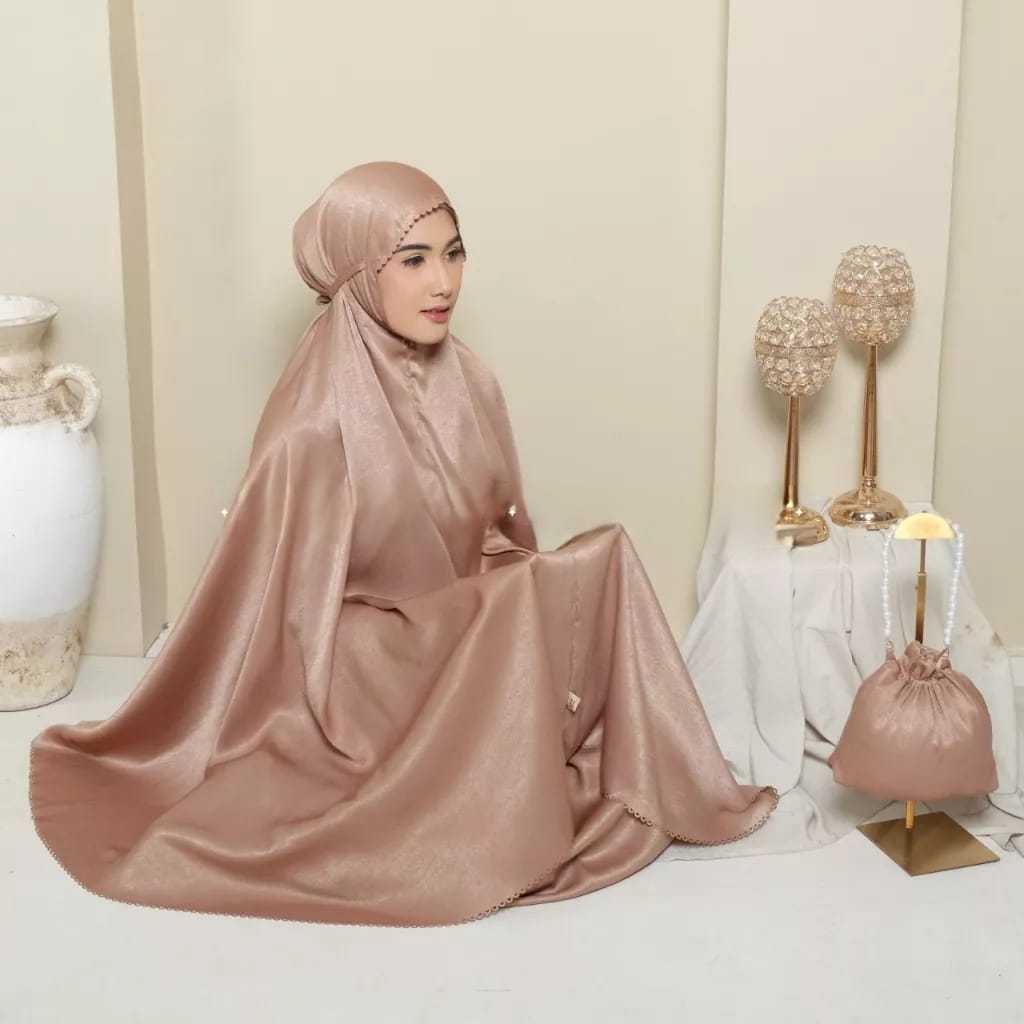 Jual BC-Perlengkapan Ibadah Sholat Mukena Dewasa Jumbo 2IN1 Santorini ...