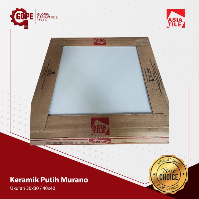 Jual Keramik Putih Asia Tile Murano Ukuran 30x30 40x40 Per Dus | Shopee ...
