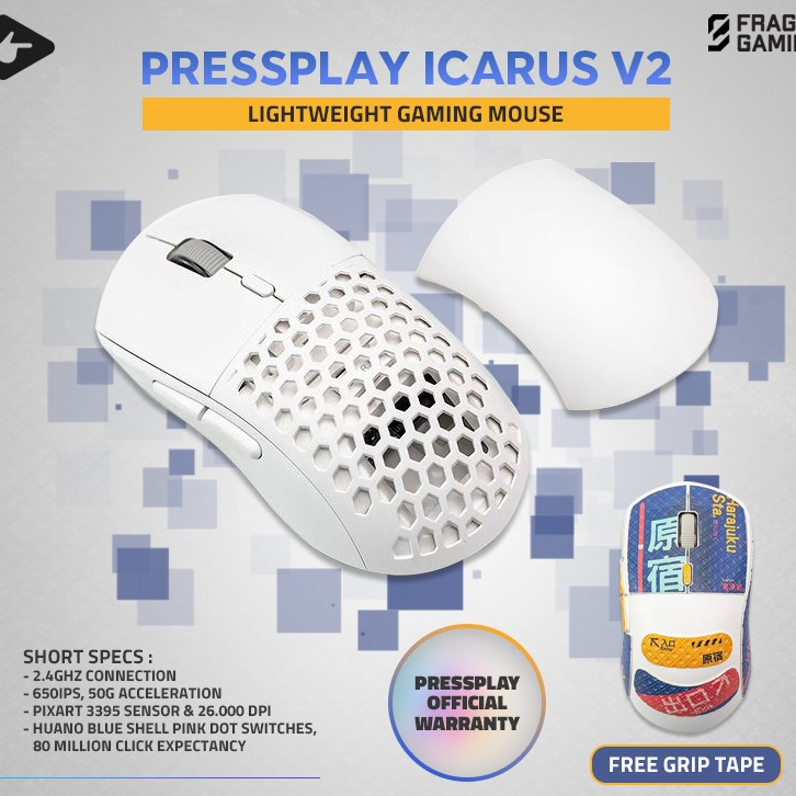 Jual Pressplay Icarus / Press Play Icarus Ultralight Wireless Gaming ...