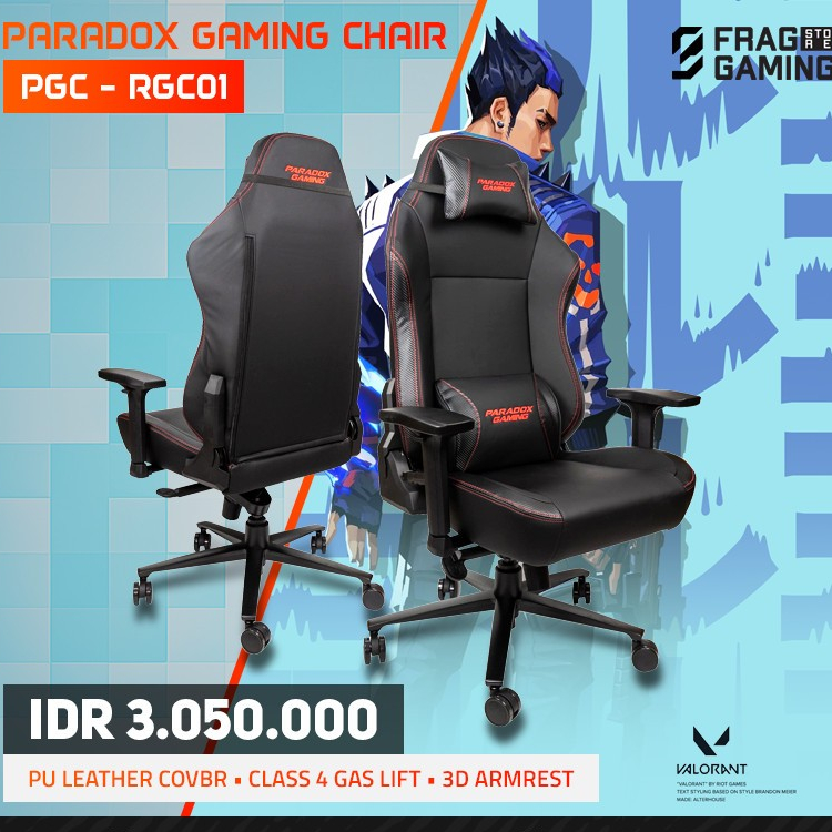 Jual PARADOX GAMING PGC-RC01 / PGCRC01 - Gaming Chair Paradox Gaming Ghost | Shopee Indonesia