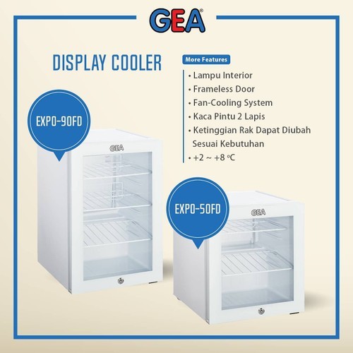 Jual showcase mini GEA EXPO-90FD / expo90fd / expo 90 fd display cooler ...