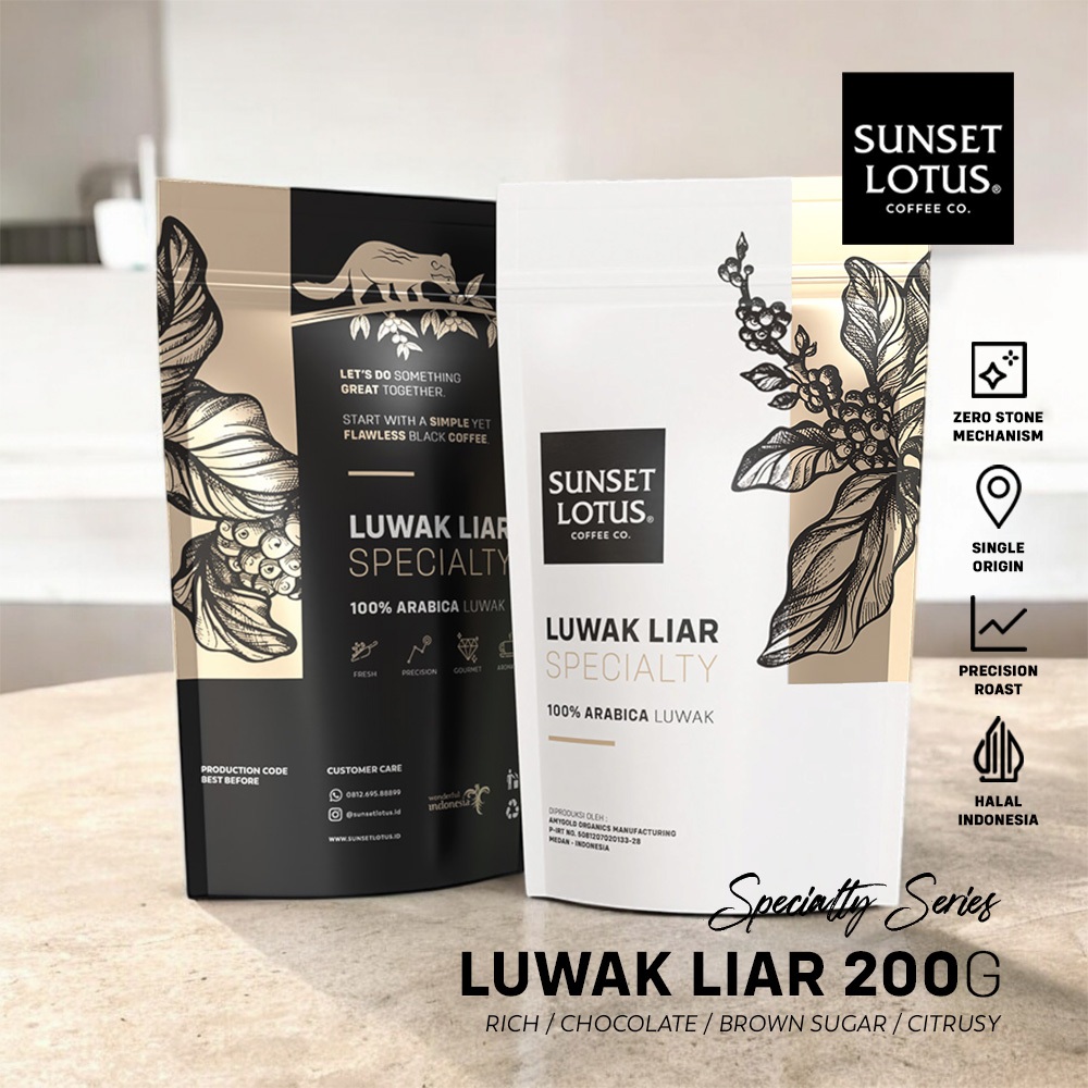 Jual Sunset Lotus Biji Kopi Luwak Liar Arabika Gayo Espresso Manual ...