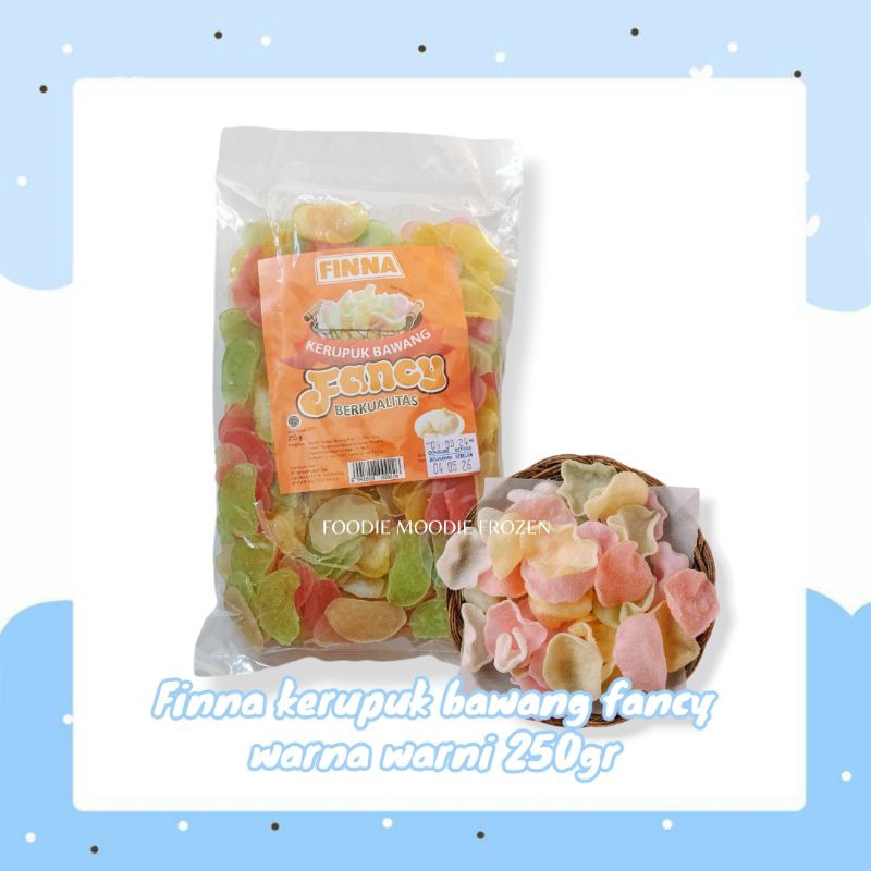 Jual Finna kerupuk bawang fancy warna warni 250gr/ krupuk udang/ krupuk ...