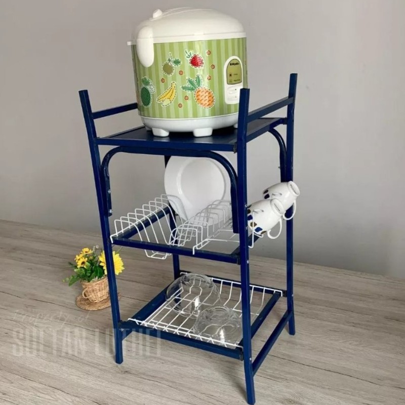 Jual RAK MAGIC COM PIRING GELAS BESI RAKITAN | Shopee Indonesia