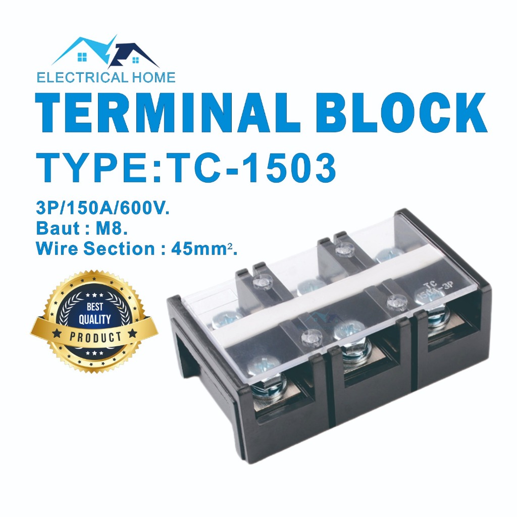 Jual TERMINAL BLOCK TC 1503 (150A 3pole) | Shopee Indonesia