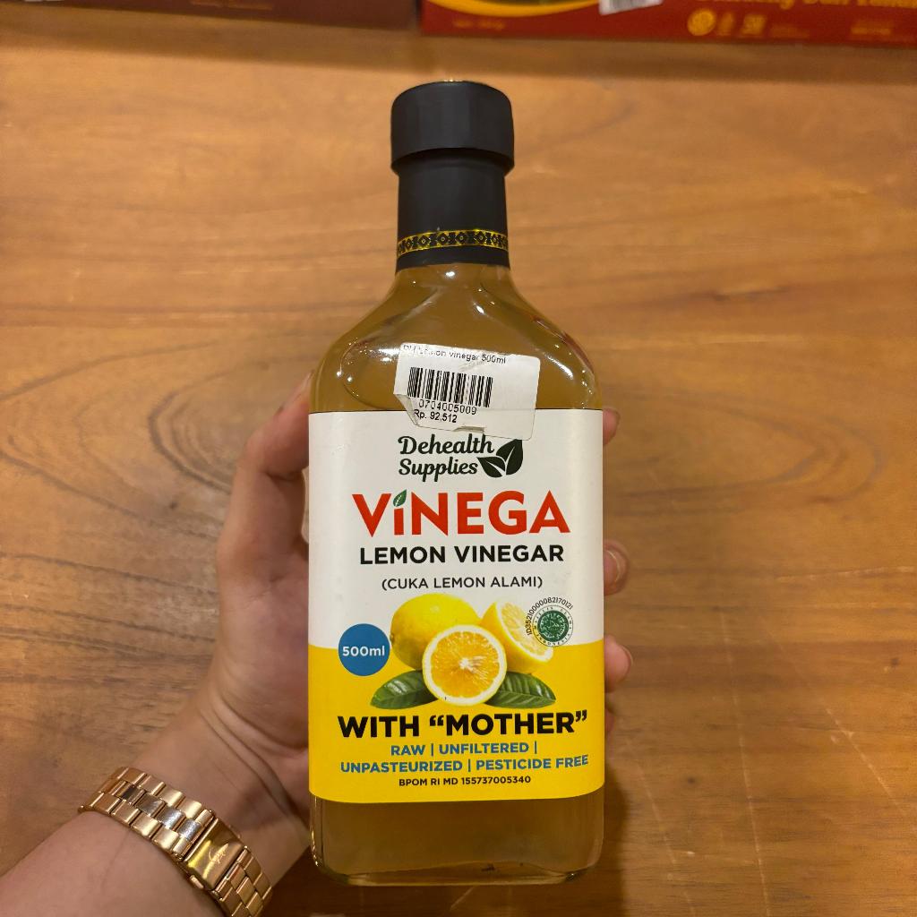 Jual Dehealth Supplies VINEGA CUKA LEMON 500ml (Botol Kaca) | Shopee ...