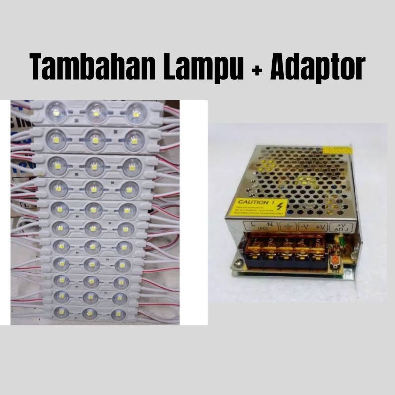 Jual TAMBAHAN LAMPU LED + ADAPTOR UNTUK NEON BOX DIANETER 60 CM ...
