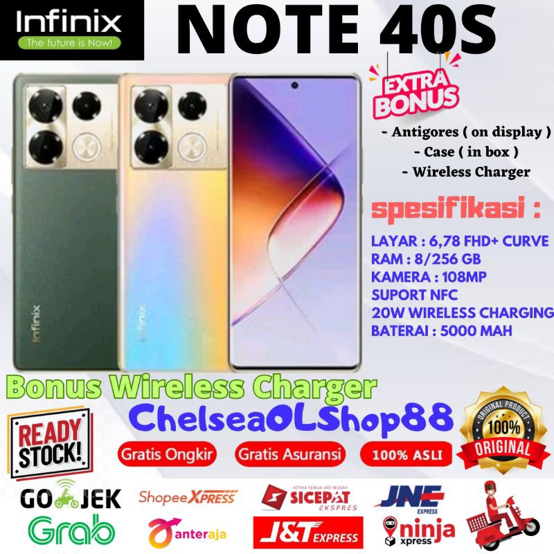 Jual INFINIX NOTE 40S RAM 8/256GB GARANSI RESMI INFINIX INDONESIA | Shopee Indonesia