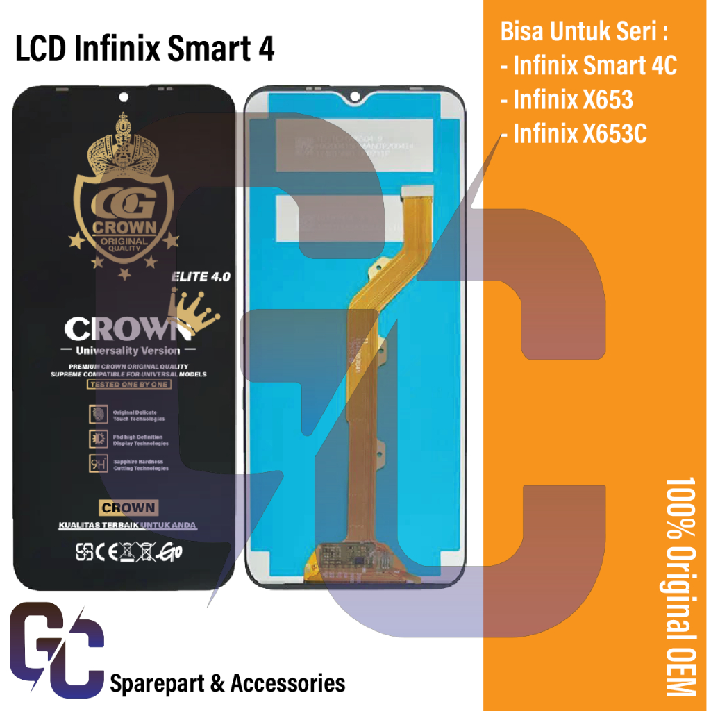 Jual LCD TOUCHSCREEN INFINIX SMART 4 / 4C / X653 / X653C FULLSET ...