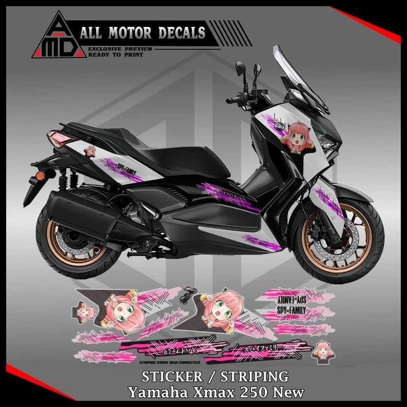 Jual Striping Yamaha Xmax 250 New Connected / Sticker Xmax 250 ...