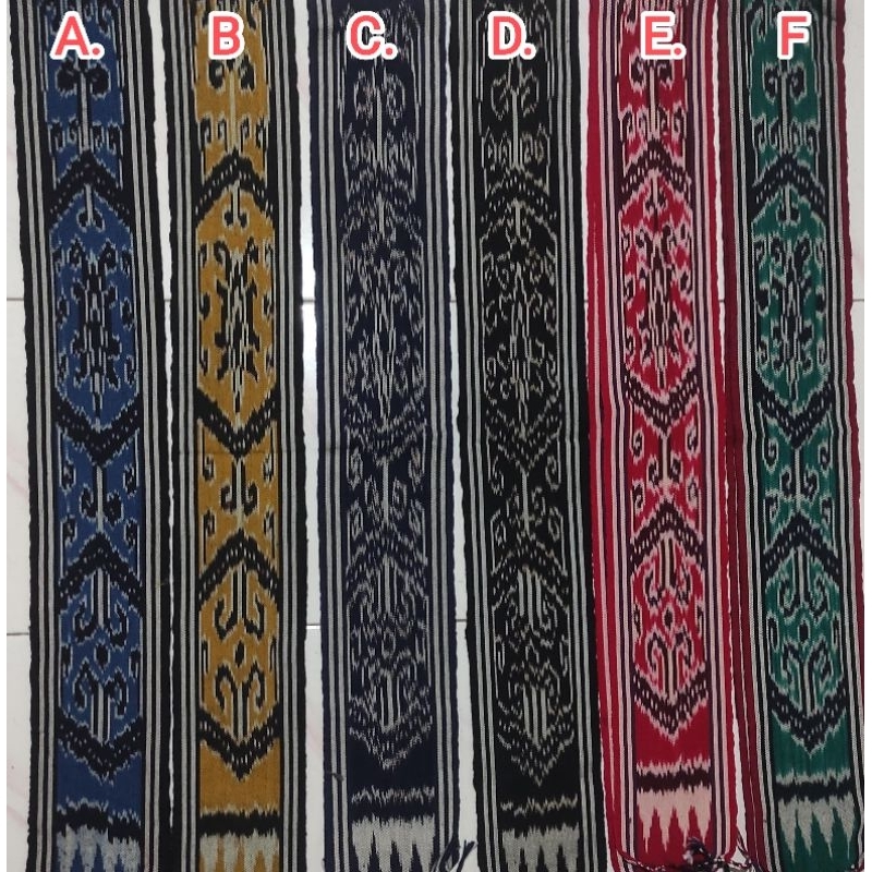 Jual Syal Tenun Motif Sintang Dayak Kalimantan Toraja Buat Aksesoris ...