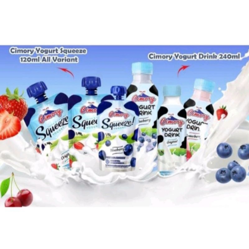 Jual CIMORY YOGURT SQUEEZE ALL VARIAN 120GR | Shopee Indonesia