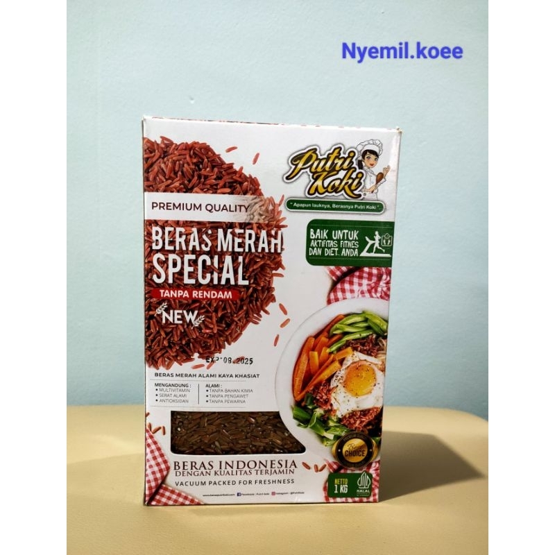 Jual Beras Merah Premium Putri Koki 1 Kg | Shopee Indonesia