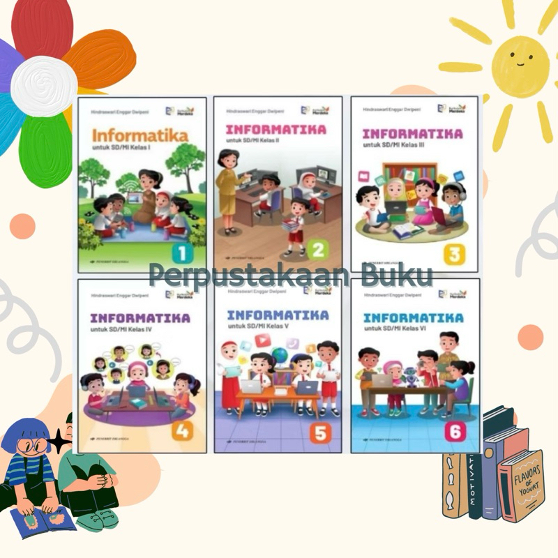 Jual BUKU INFORMATIKA SD / MI KELAS 1 2 3 4 5 6 - PENERBIT ERLANGGA ...