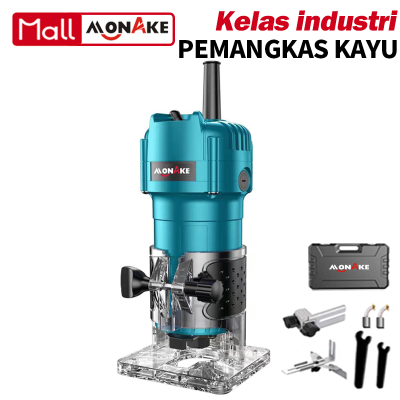 Jual MONAKE Alat Jerman Wood Trimmer Kayu 6mm 1/4 Inchi Mesin Router ...