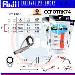 Jual Ring Top Guide | FUJI ROD COMPONENTS 1 CCFOTRK 54 64 74 | Ring ...