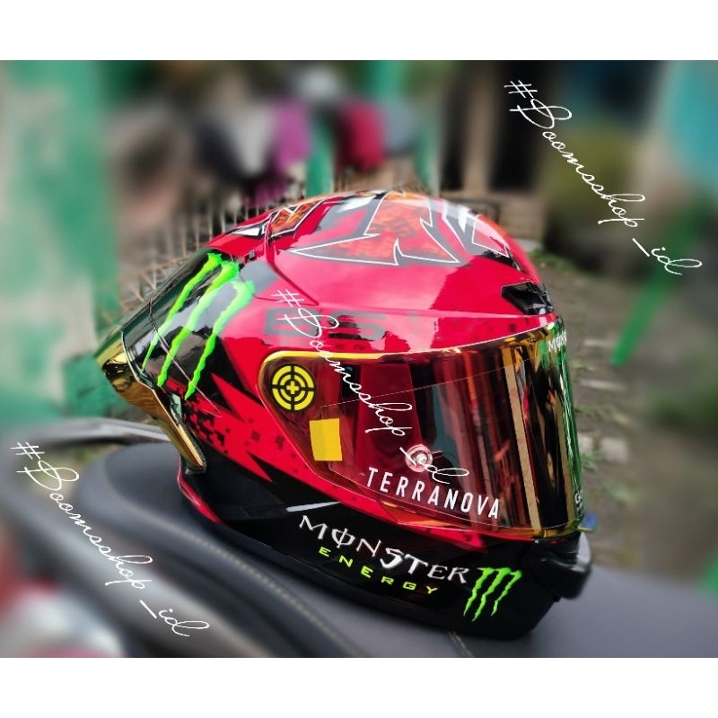 Jual helm kyt tt course repaint livery quartararo | Shopee Indonesia