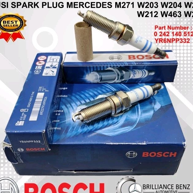 Jual BUSI SPARK PLUG BOSCH MERCEDES M271 W203 W204 W211 W212 W221 ...