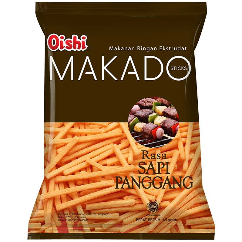Jual Oishi Makado Rasa Sapi Panggang 60 gr | Shopee Indonesia