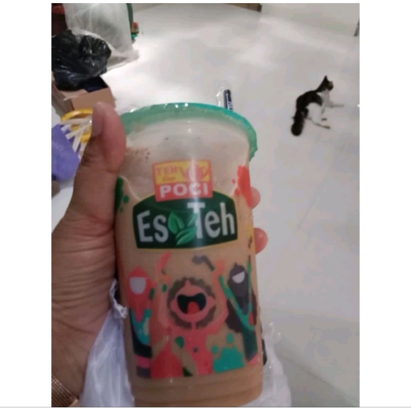 Jual PROMOOOO GELAS ES TEH POCI JUMBO 22 OZZ. ORIGINAL BY TEH POCI. isi ...