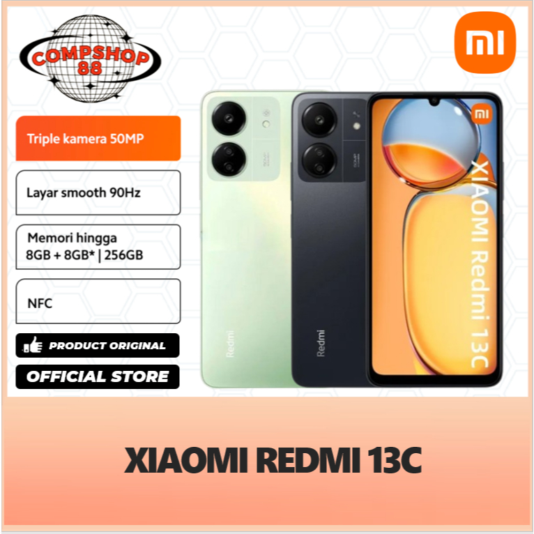 Jual Handphone Xiaomi Redmi 13C 6GB 128GB Garansi Resmi Xiaomi Indonesia | Shopee Indonesia
