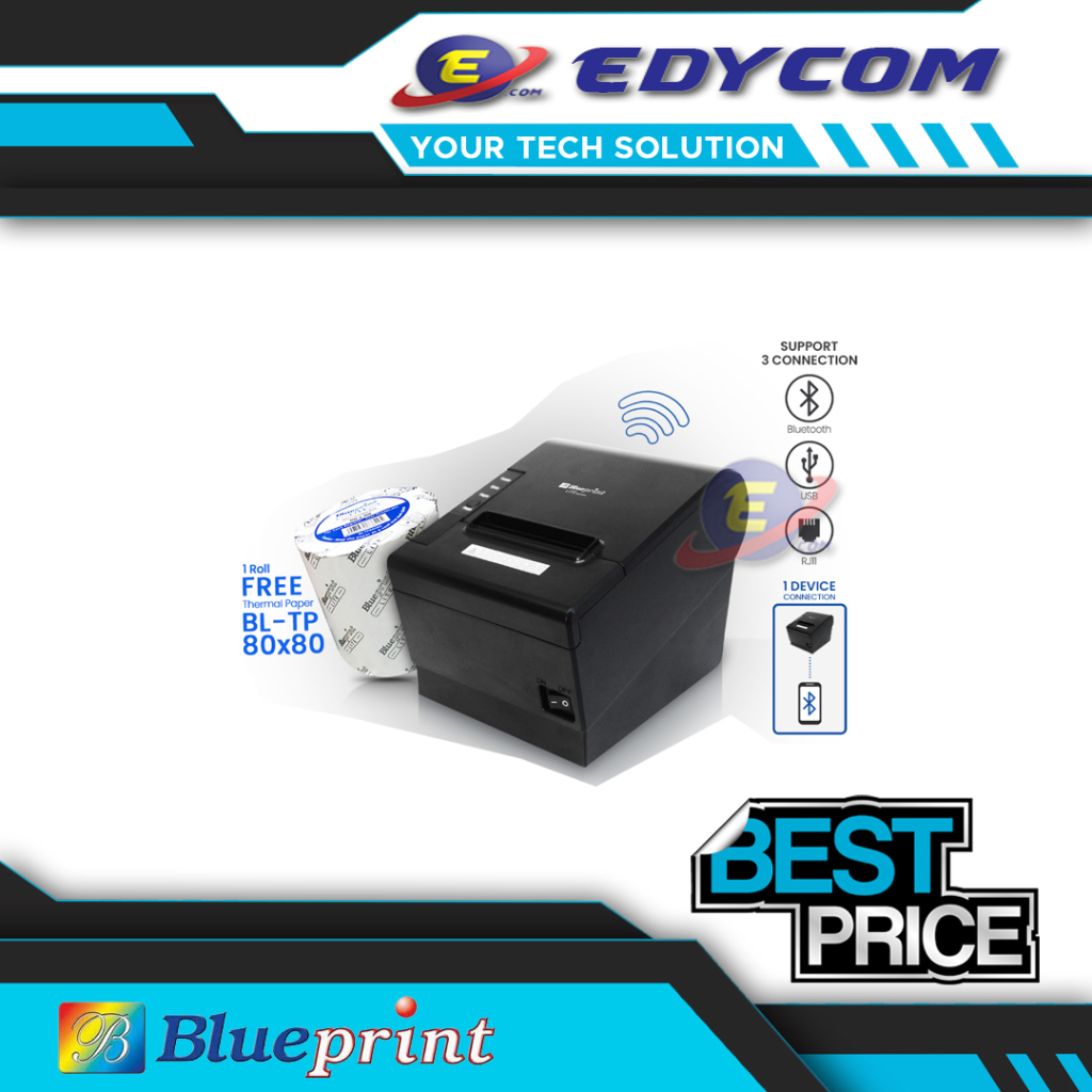 Jual Printer Thermal Kasir BLUEPRINT Lite80D1 USB + Bluetooth + RJ11 ...