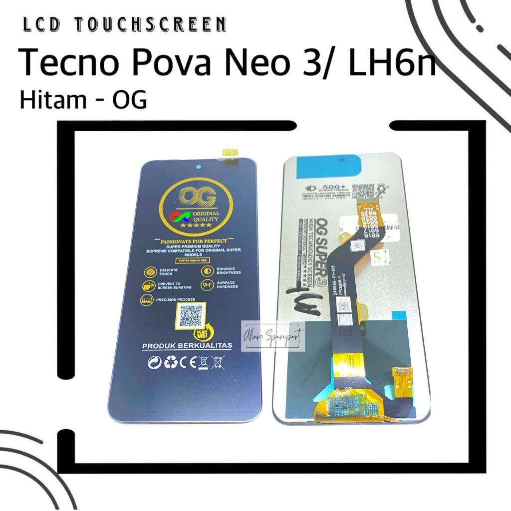 Jual LCD TOUCHSCREEN TECNO POVA NEO 3 / LH6N FULLSET | Shopee Indonesia