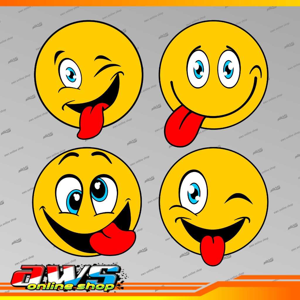 Jual Sticker Smile Melet Emoji Big Size | Shopee Indonesia