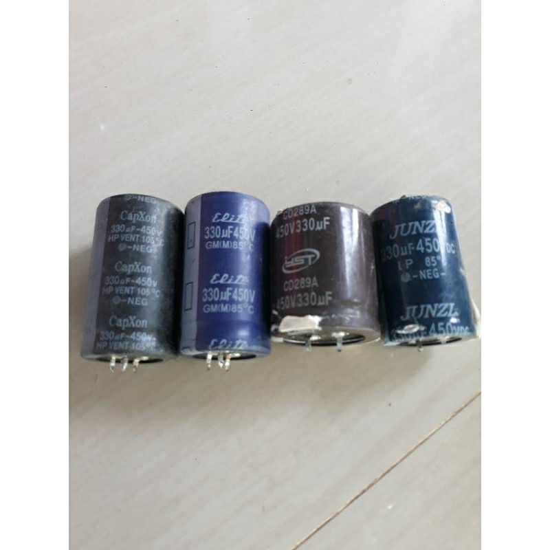 Jual Elko 450V 330uf original P, 4/5 cm diameter 2,8 cm / P,4 cm ...
