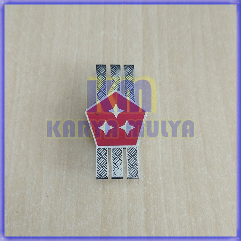Jual Lencana Monogram Tanda Pangkat PNS KEMHAN Pin Krah Pangkat KEMHAN ...