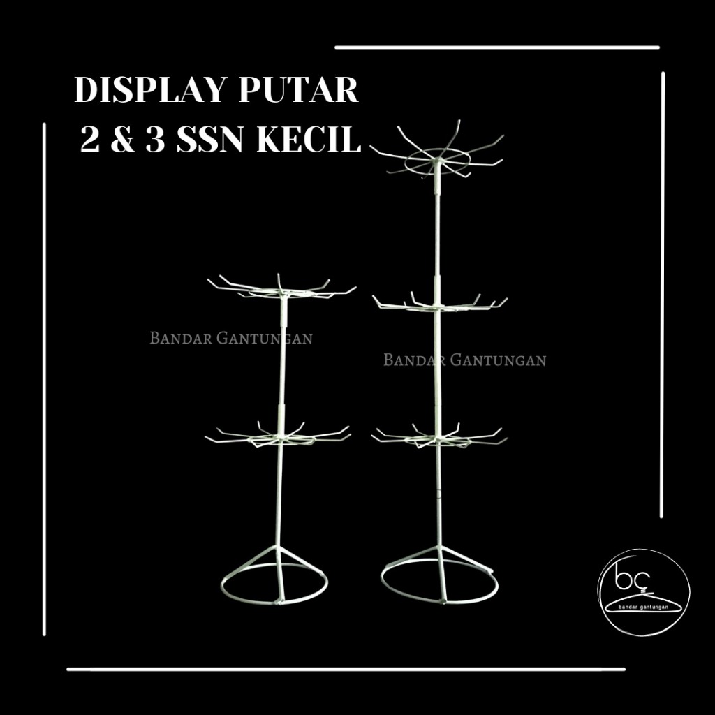 Jual Rak Display Putar Matahari 3 / 2 Susun Kecil Gantungan Aksesoris ...