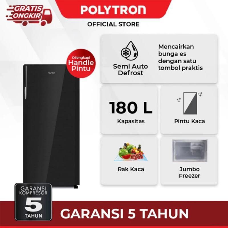 Jual Kulkas 1 pintu POLYTRON 180 liter PRA-18 DMY | Shopee Indonesia