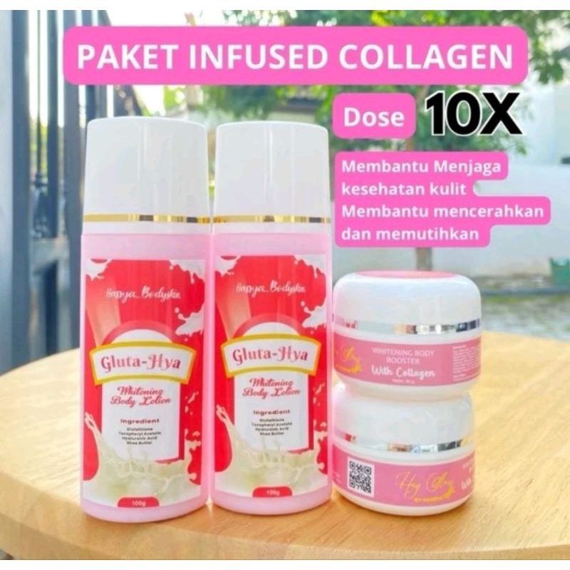 Jual PAKET INFUSED COLLAGEN DOSE 10X HASSYA BODYSKIN | Shopee Indonesia