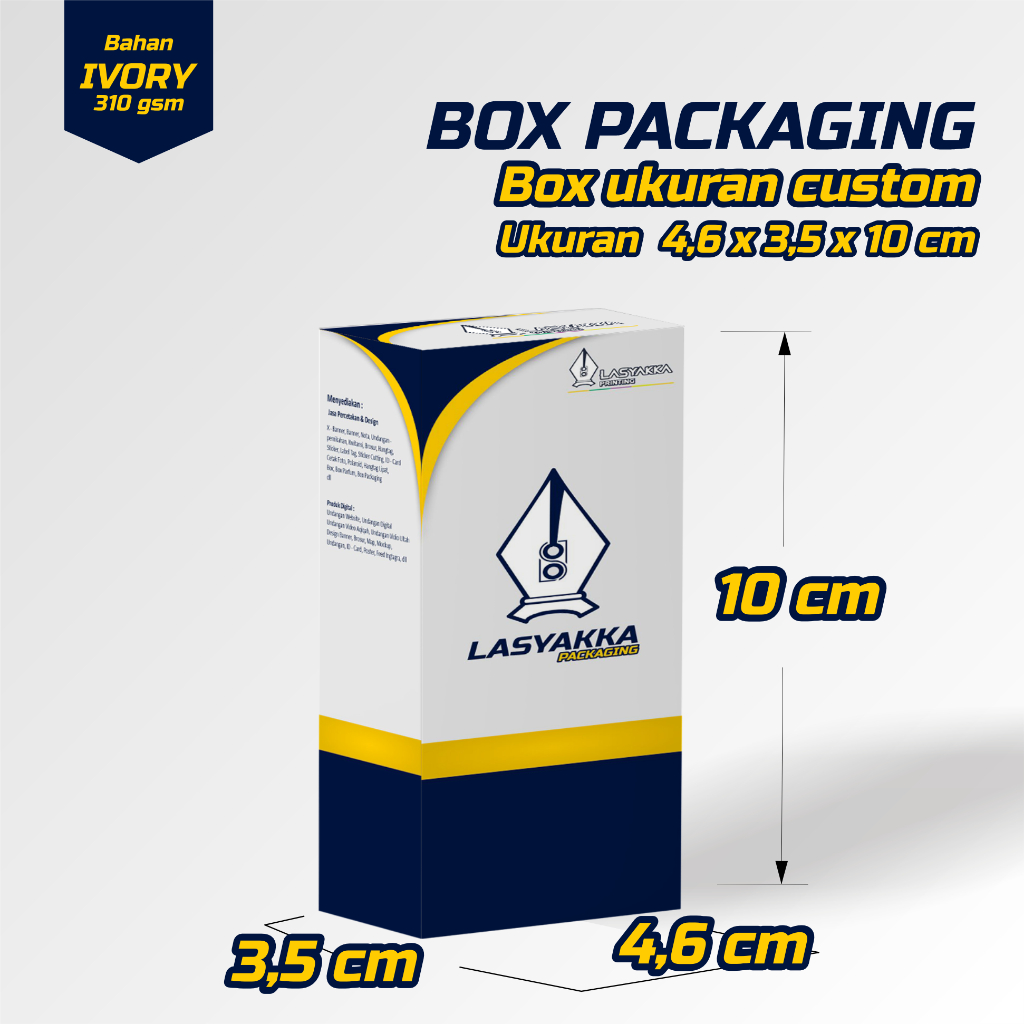 Jual box custom uk 4,6 x 3,5 x 10 cm | Shopee Indonesia
