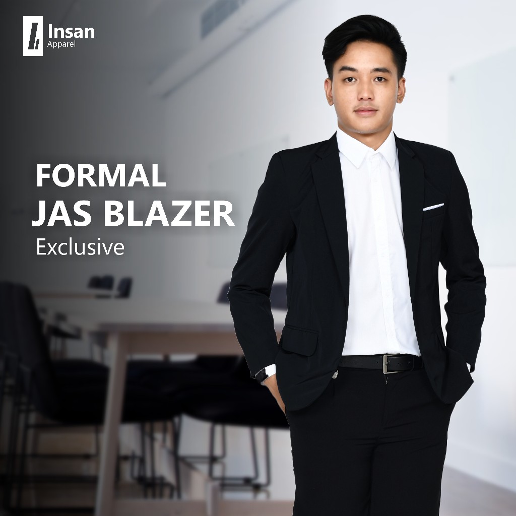 Jual Jas Blazer Polos Hitam Formal - Jas Wisuda - Nikah Jas Kerja Pria | Shopee Indonesia