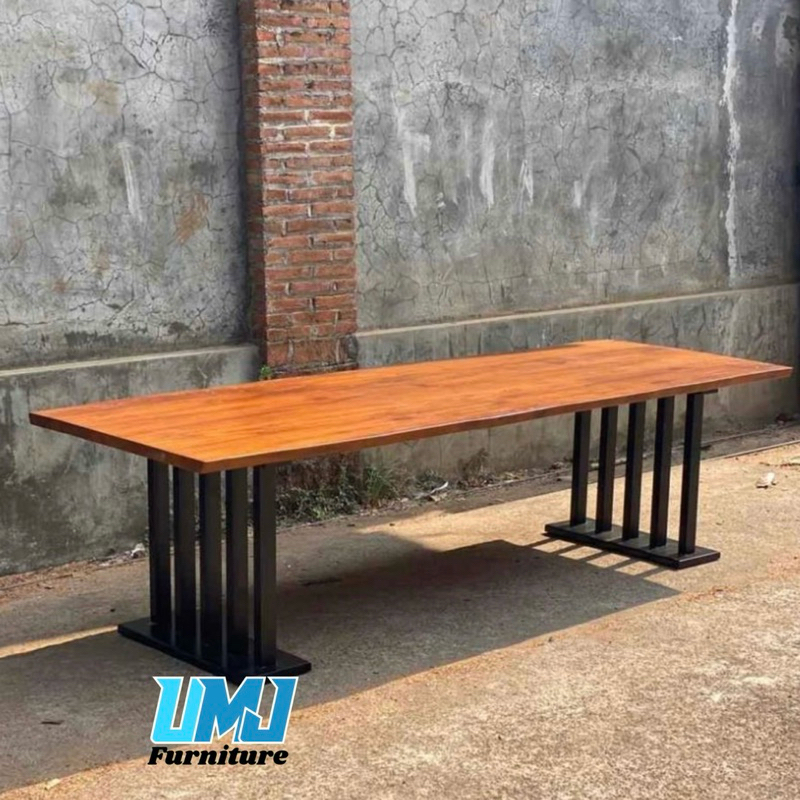 Jual MEJA MEETING KAKI BESI | MEJA MAKAN KAKI BESI HOLLOW | MEJA ...