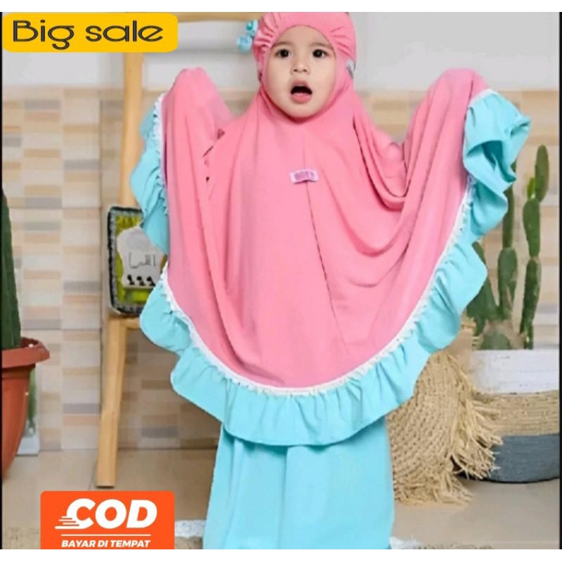 Jual MUKENA ANAK PEREMPUAN 1-10 TAHUN/FHASION MUSLIM MUKENA ANAK CANTIK ...