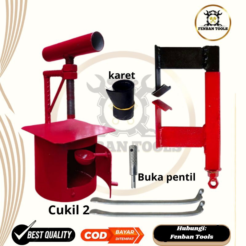 Jual Alat tambal ban bakar manual Full Bonus cukil pentil karet & Alat ...
