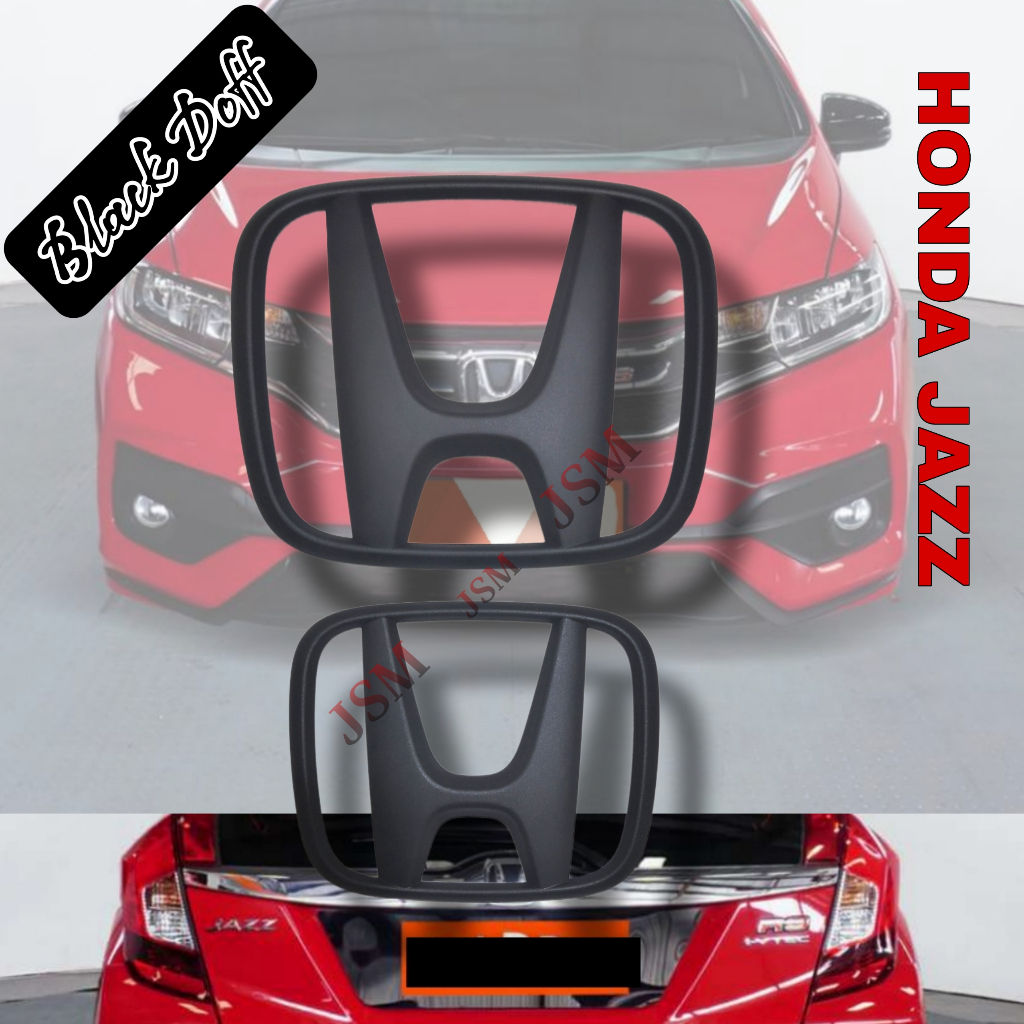 Jual Logo Emblem HONDA JAZZ Hitam Doff/ Black Doff/ HONDA JAZZ 2018 ...