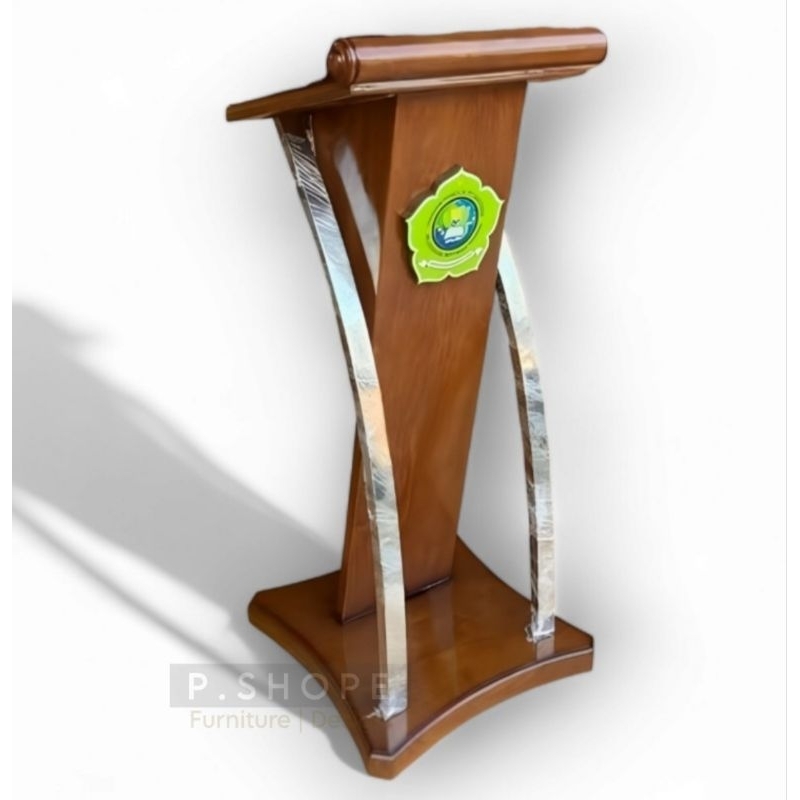 Jual [FREE LOGO] MEJA MIMBAR PODIUM PIDATO MEWAH KAYU JATI KOMBINASI ...
