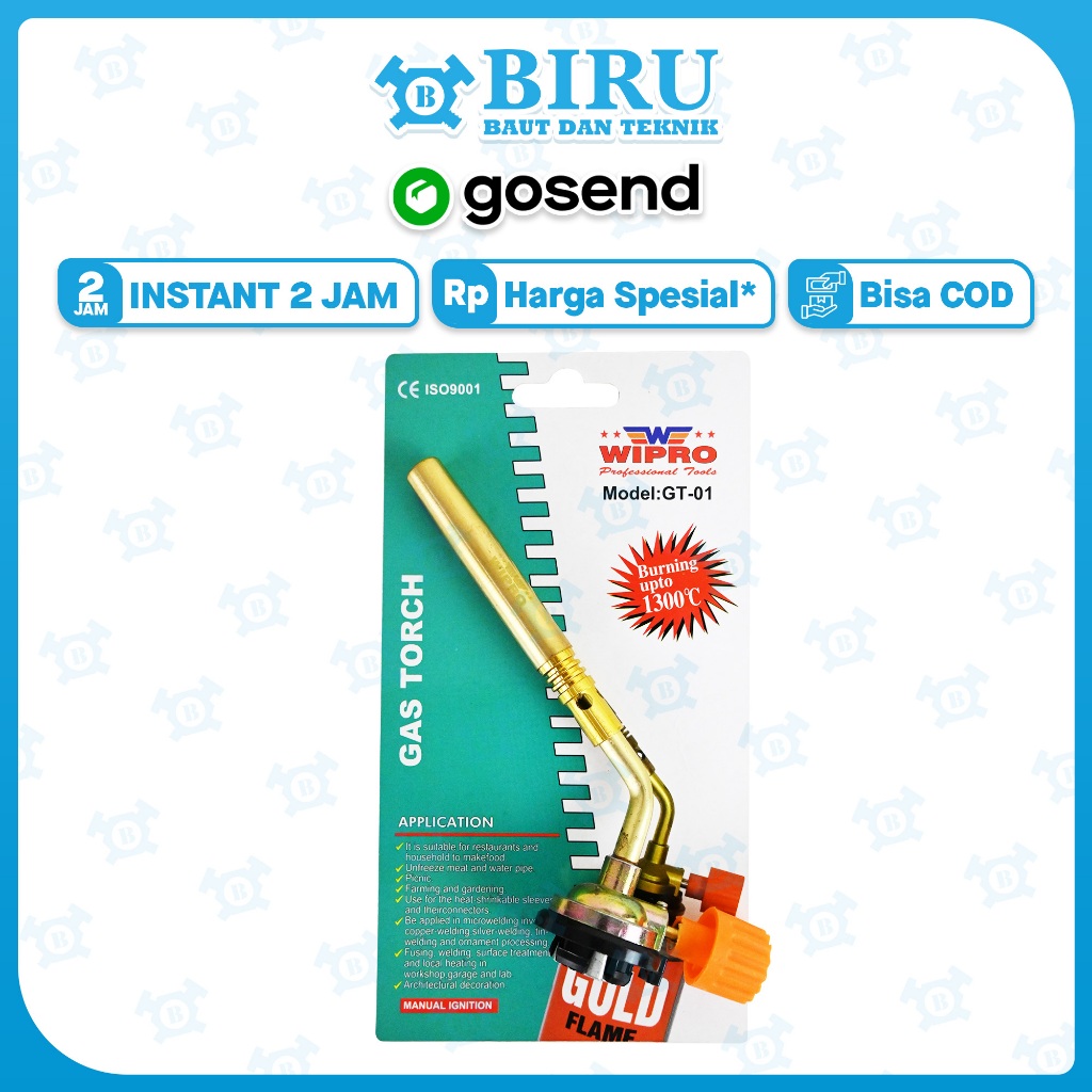 Jual WIPRO Kepala Gas Kaleng Korek Gas Manual Ignition Gas Torch | Shopee Indonesia