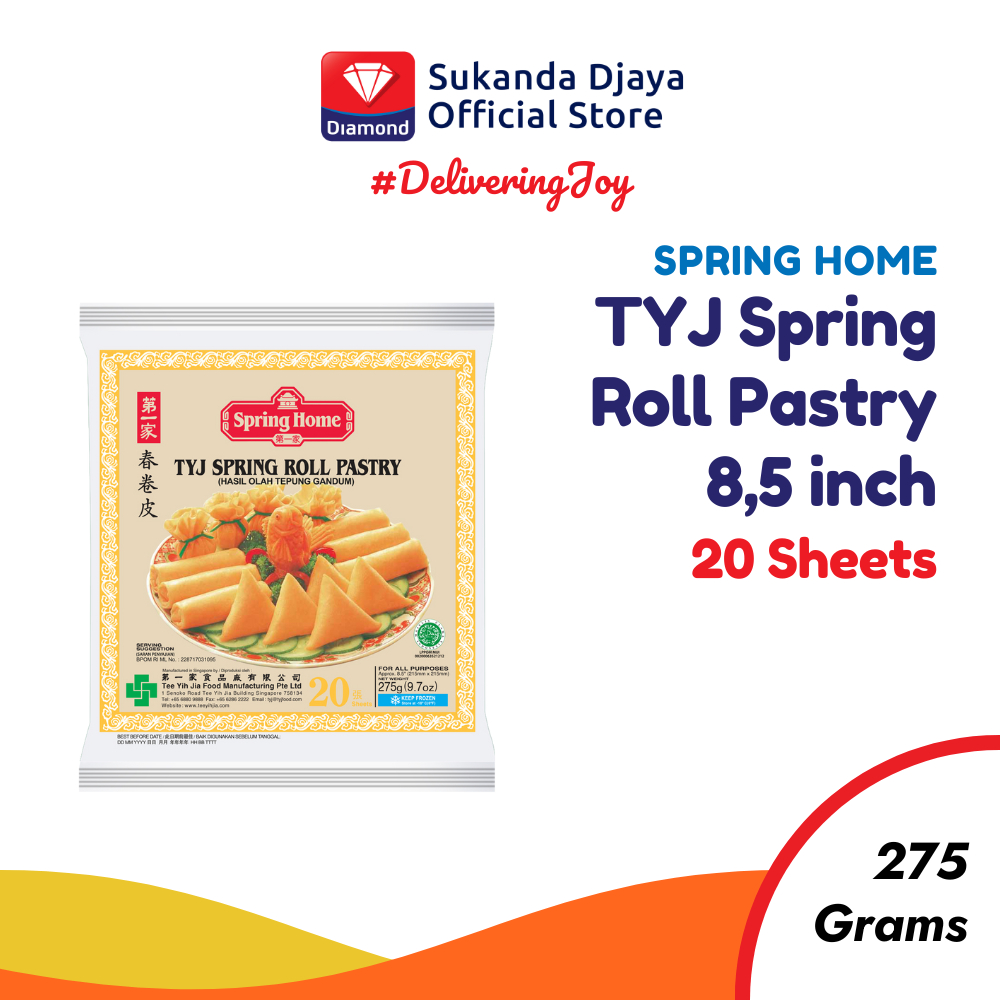 Jual Spring Home TYJ Spring Roll Pastry 8,5 Inch 275 Gr | Shopee Indonesia