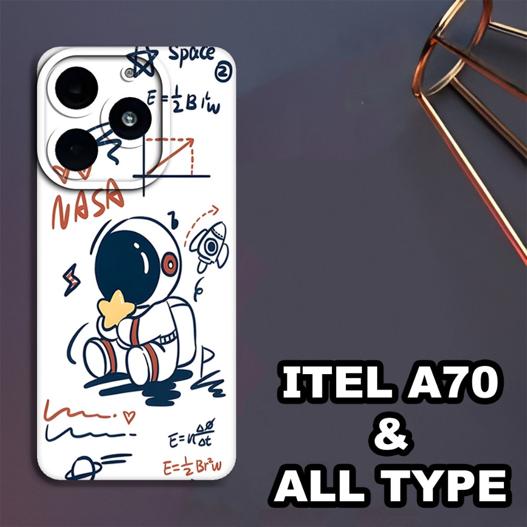 Jual (GC15) Softcase karet Hp ITEL A70 / Case Astronot / Case ITEL A70 ...