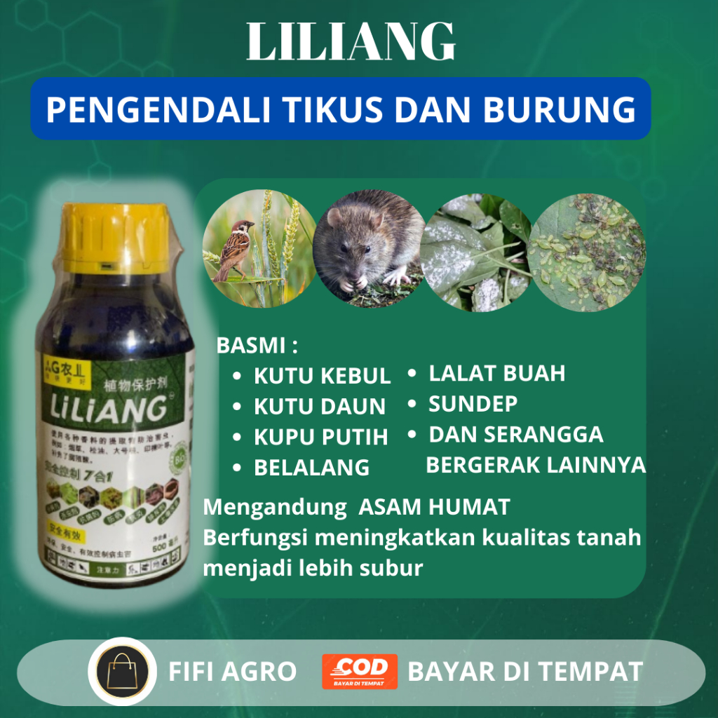 Jual Liliang Pestisida Pengendali Hama Tikus | Burung Sawah | Wereng ...